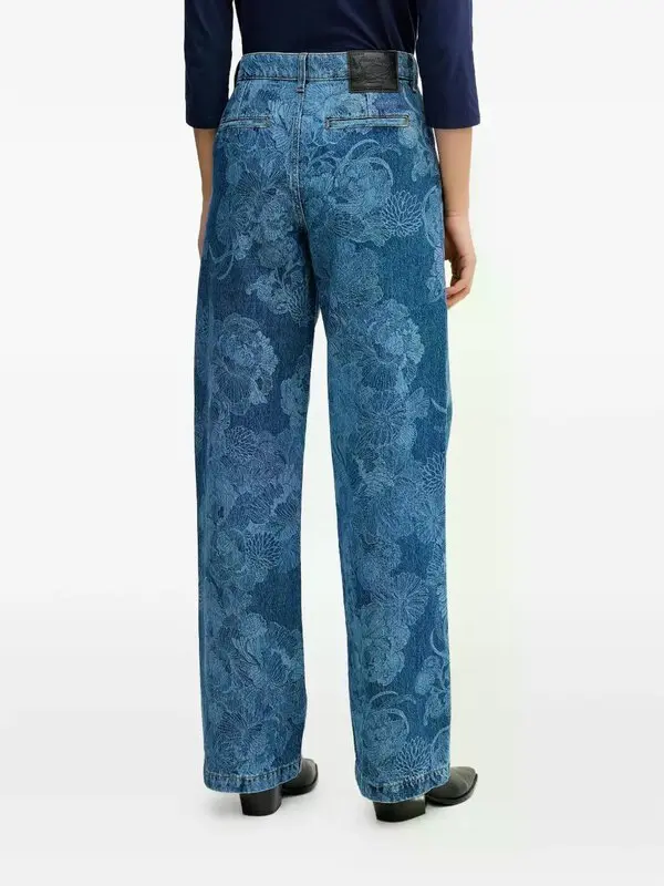 Sisley Floral Pattern Jeans