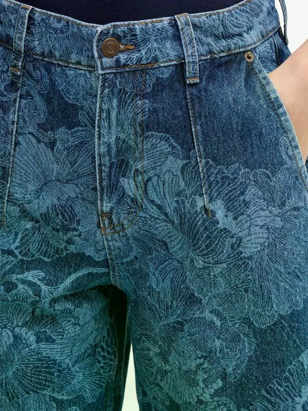 Sisley Floral Pattern Jeans