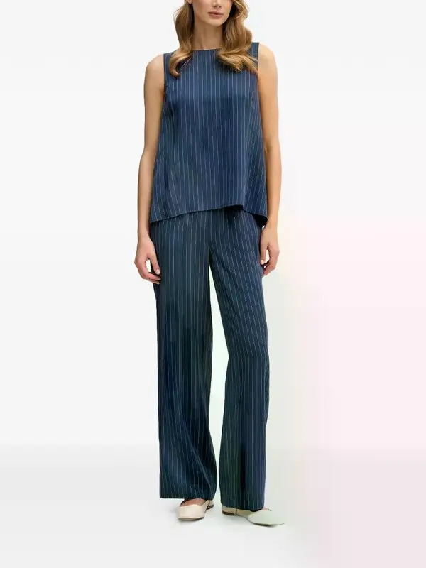 Sisley Pinstripe Wide Leg Trousers