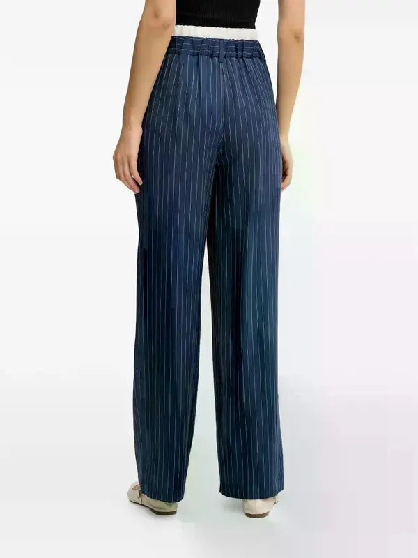 Sisley Pinstripe Wide Leg Trousers