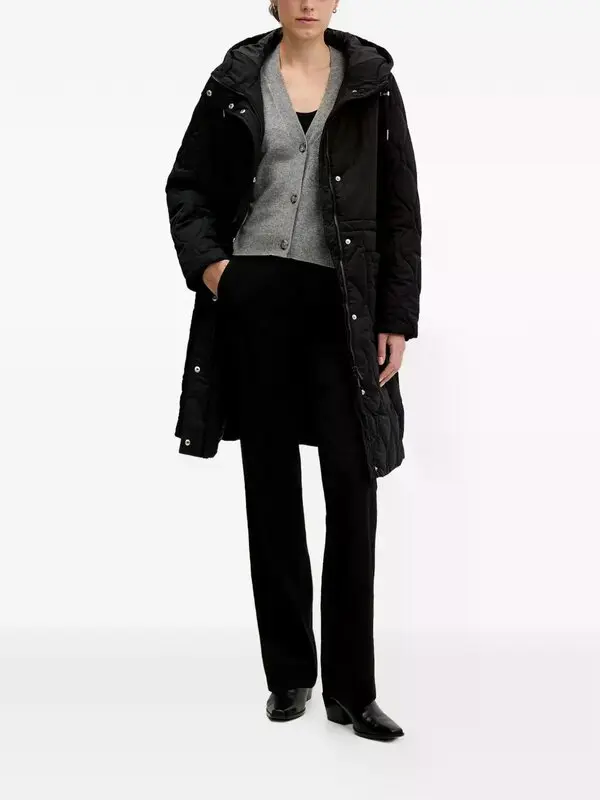 Sisley Hooded Quilted Coat