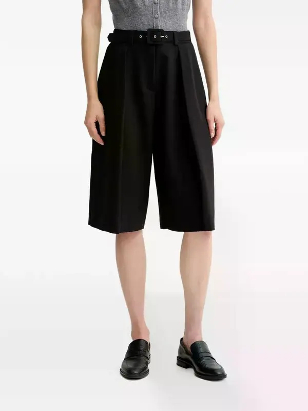 SIMONA CORSELLINI Belted Culottes Shorts