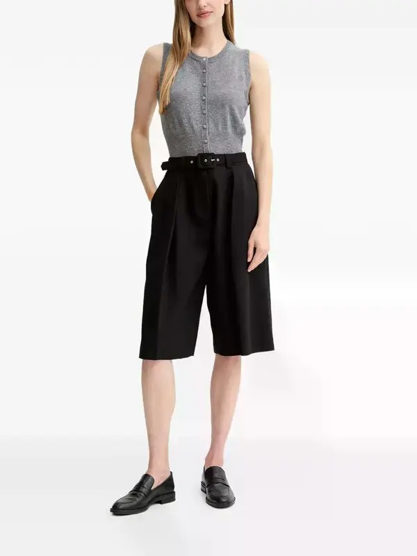 SIMONA CORSELLINI Belted Culottes Shorts