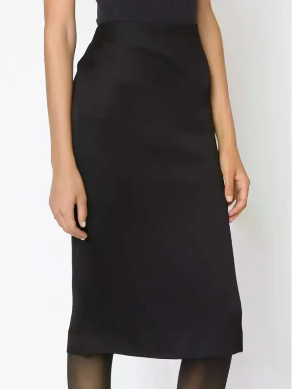 THE ROW Straight-cut Midi Skirt