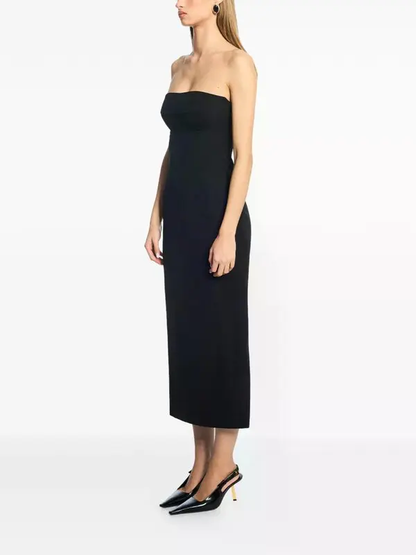 AXEL 113 Margot Strapless Midi Dress - Black