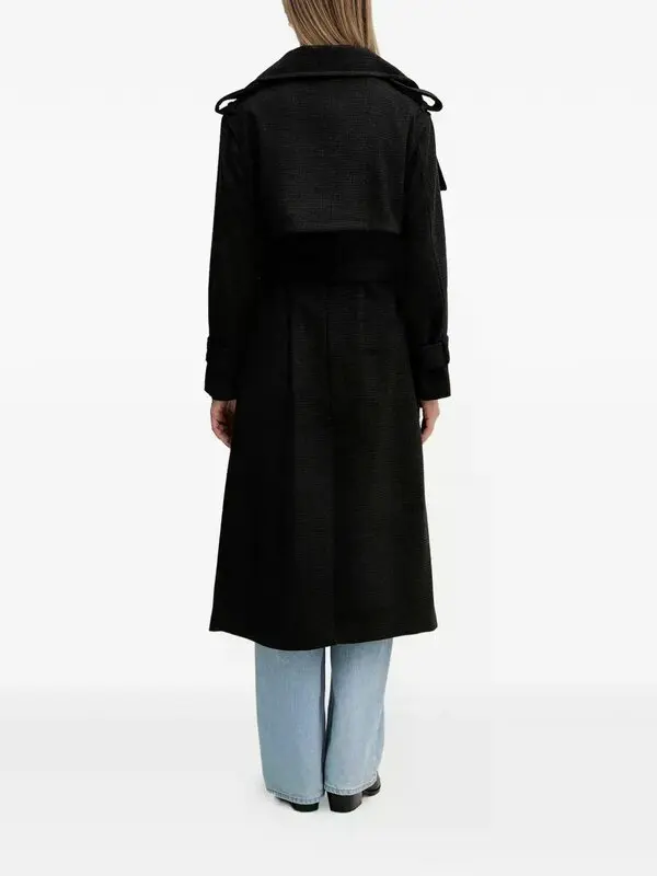 Sisley Belted Textured Coat