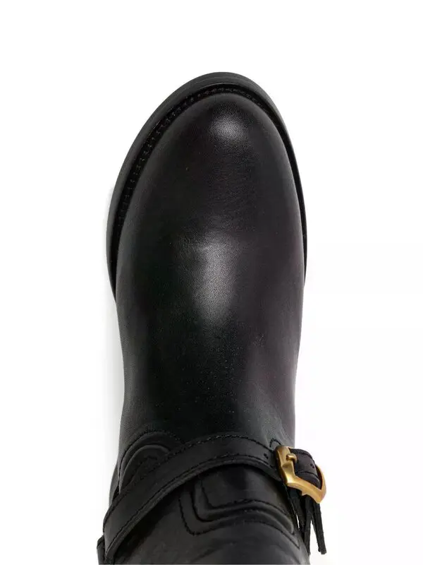 Polo Ralph Lauren Buckle Strap Knee-high Boots