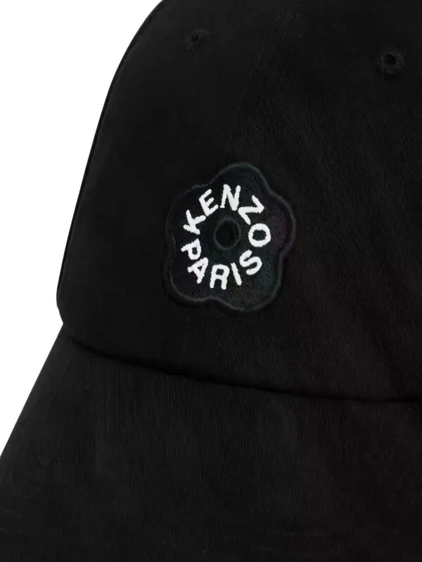 Kenzo Embroidered Cotton Cap - Black