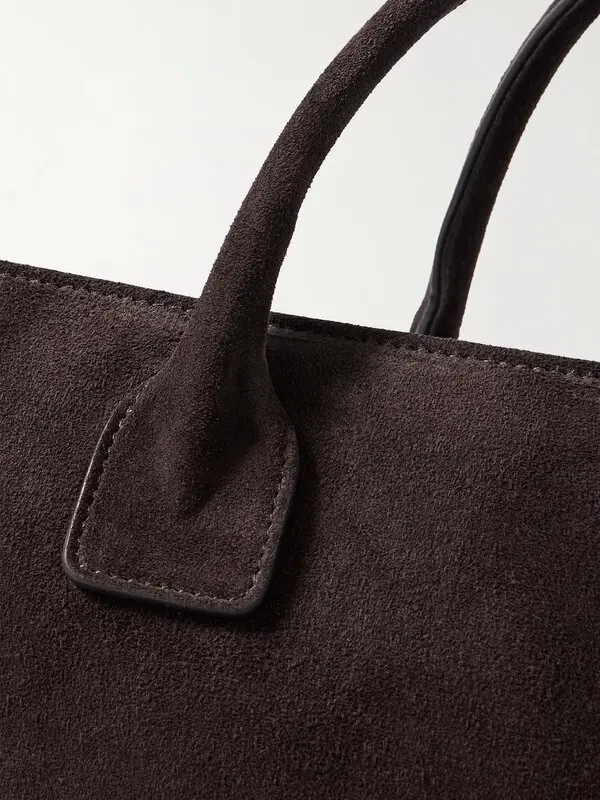 NILI LOTAN Bianca Suede Tote - Brown