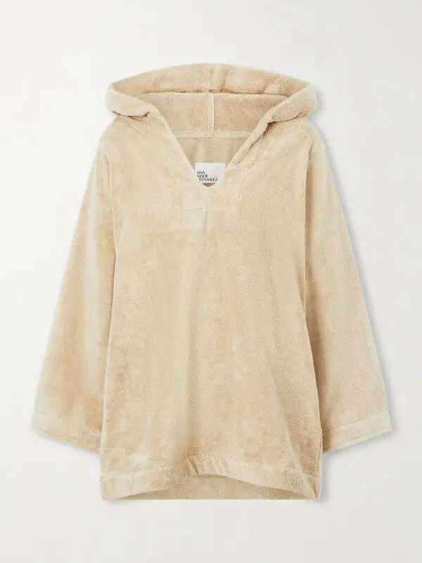 Lisa Marie Fernandez Hooded Cotton-terry Tunic