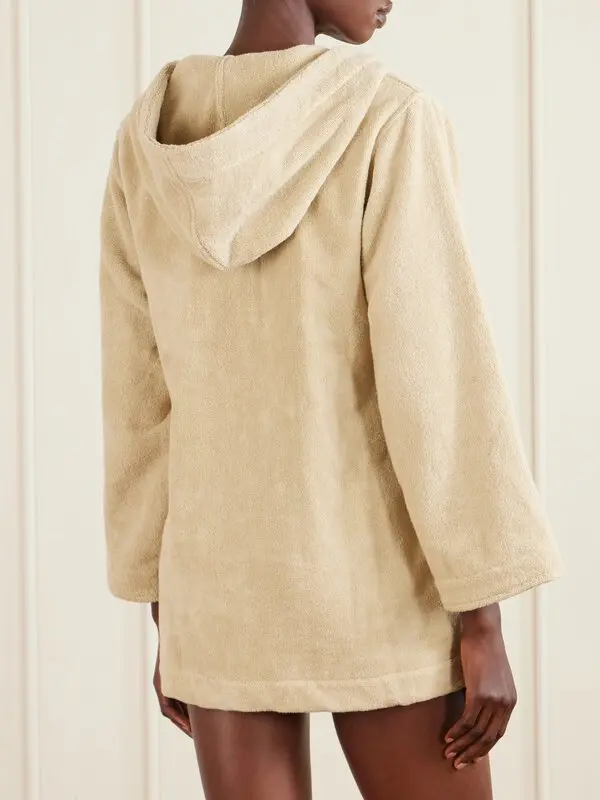 Lisa Marie Fernandez Hooded Cotton-terry Tunic