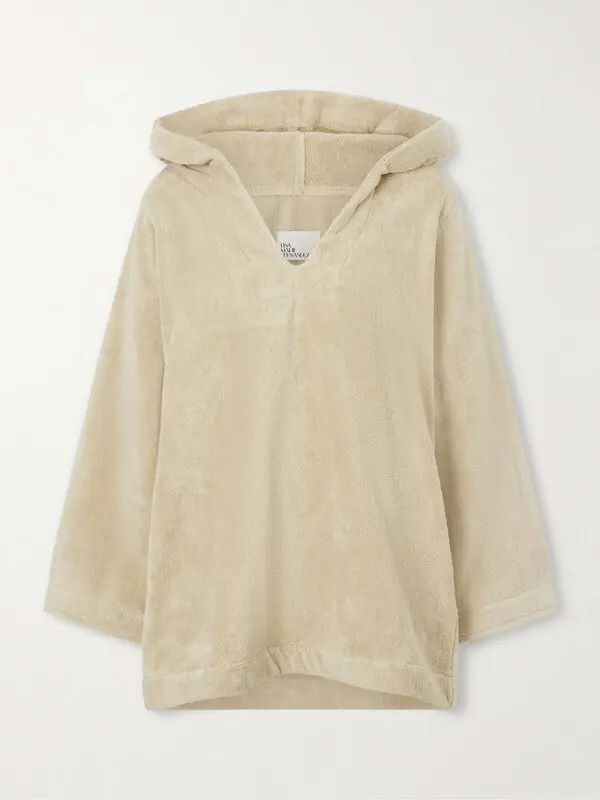 Lisa Marie Fernandez Hooded Cotton-terry Tunic