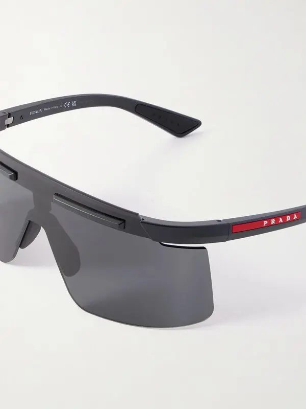 Prada Linea Rossa Square-frame Sunglasses - Black