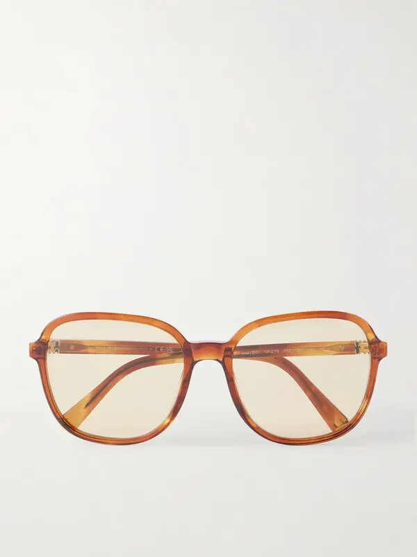 Miu Miu Round-frame Acetate Sunglasses - Brown