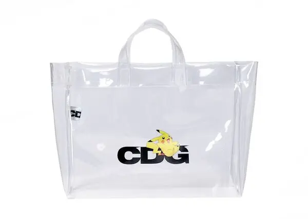 Comme Des Garçons Cdg X Pokemon Polyurethane Tote Bag - Clear