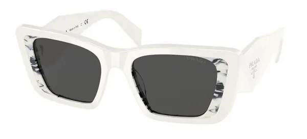 Prada Cat Eye Sunglasses - White (pr08ys/02v5s0/51)