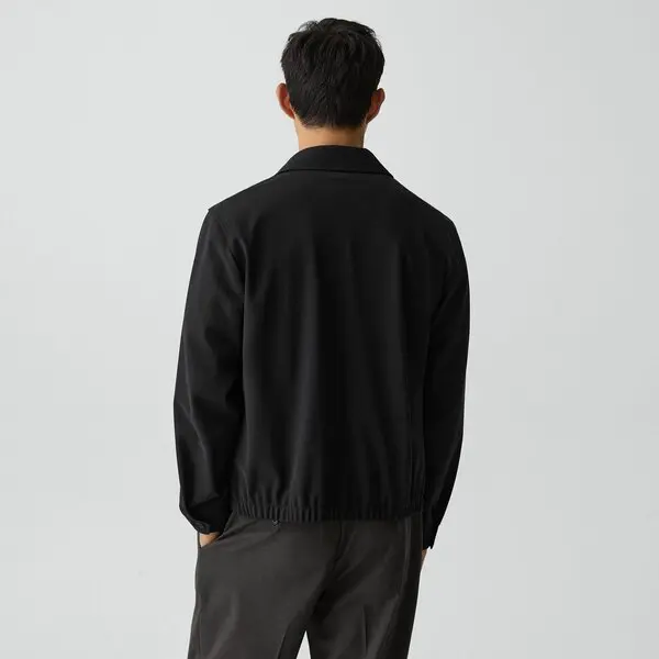 Theory Blouson Jacket In Precision Ponte - Black