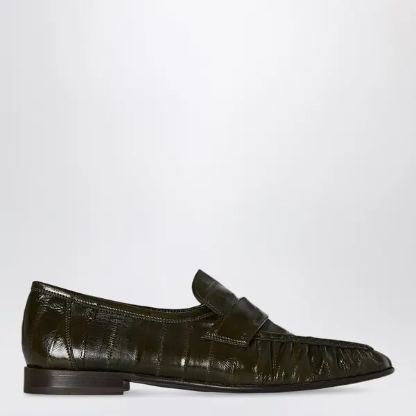 THE ROW Olive Eel Leather Loafers