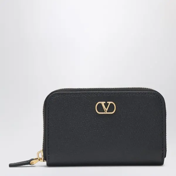 Valentino Garavani Vlogo Signature Zip Wallet - Black