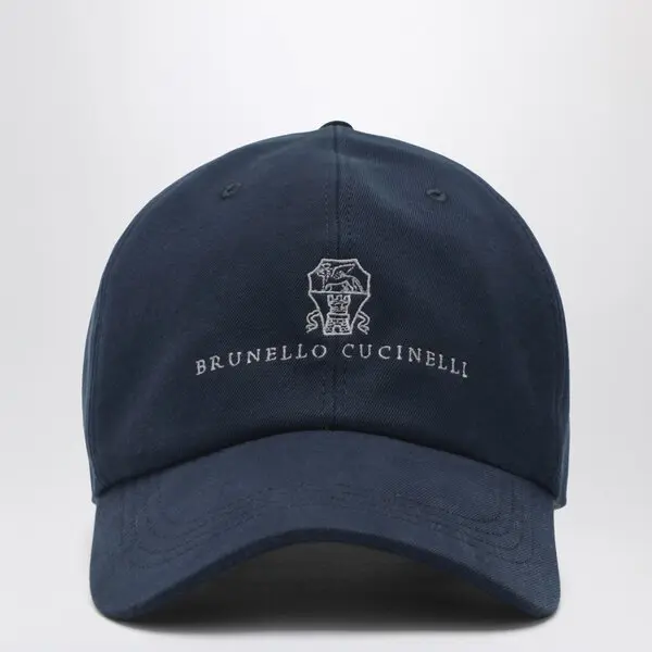 Brunello Cucinelli Cotton Baseball Cap - Blue
