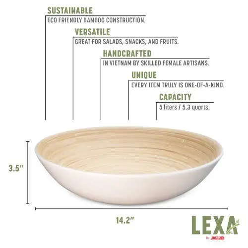 LEXA Salad Bowl - White