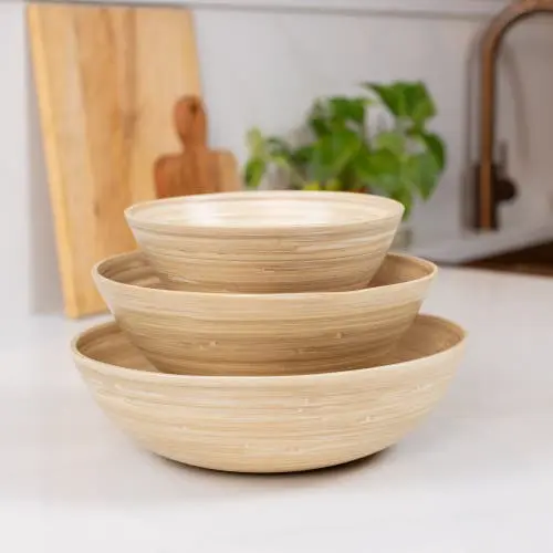 LEXA 5 Piece Bowl And Utensil Set - Natural