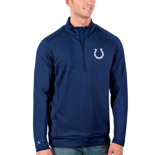 ANTIGUA Indianapolis Colts Generation Quarter-zip Pullover Jacket