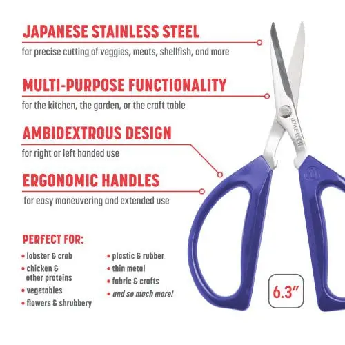 JOYCE CHEN Original Unlimited Kitchen Scissors 2-pack