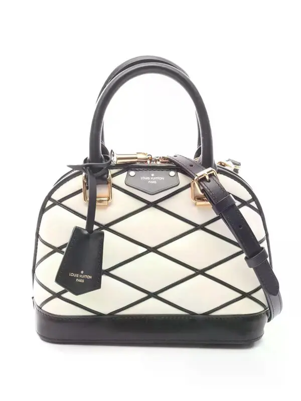 LOUIS VUITTON 2021-2026 Alma Malletage Bb Satchel - White
