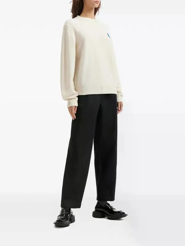 ADER ERROR Patch-detail Straight Jeans