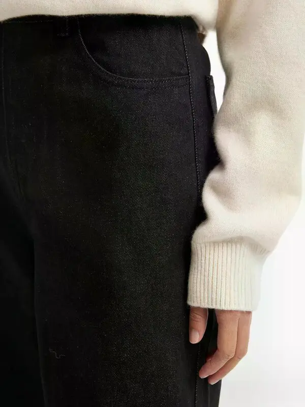 ADER ERROR Patch-detail Straight Jeans