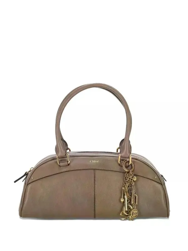 Chloé Bowling Charm-detail Shoulder Bag - Neutrals