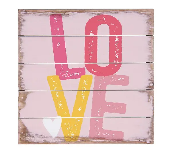 SINCERE SURROUNDINGS 8' Love Pink Heart Pallet Petite - One-color