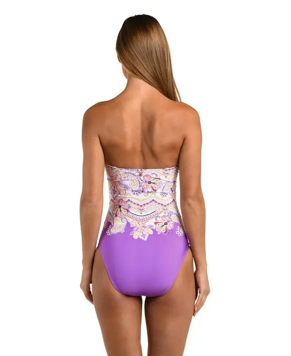 SUNSHINE 79 Lilac Cascade Bandeau One Piece - Multi