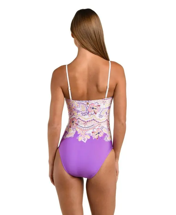 SUNSHINE 79 Lilac Cascade Bandeau One Piece - Multi