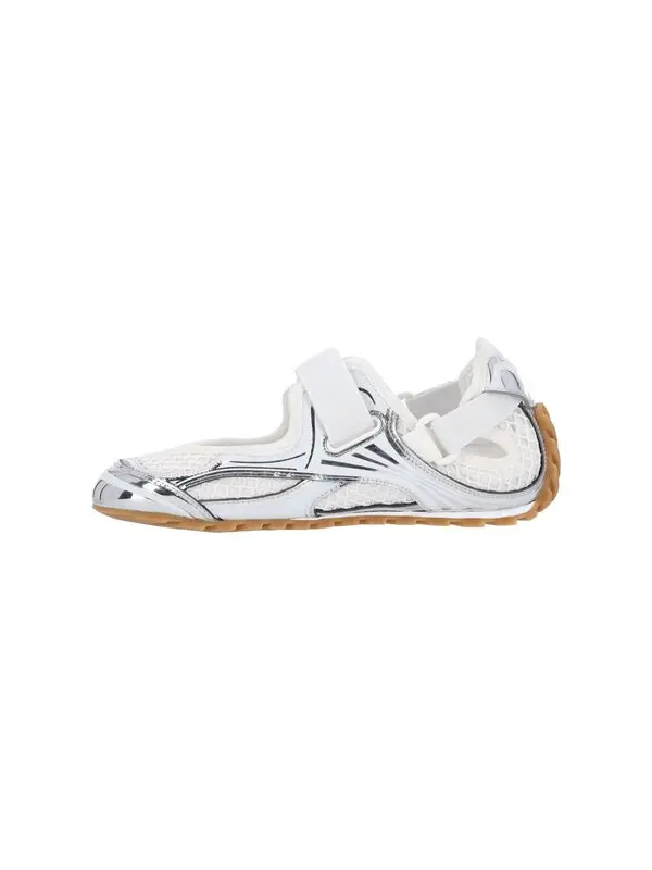 Bottega Veneta Mary Jane "orbit Flash" Sneakers - Silver