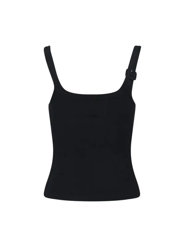COURREGES Buckle 90s Tank Top - Black