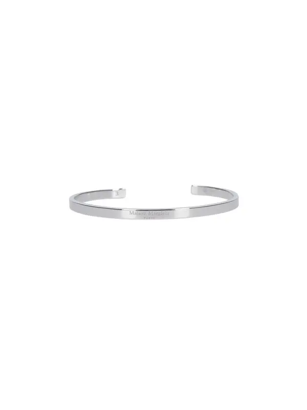 MAISON MARGIELA Logo Bangle - Silver