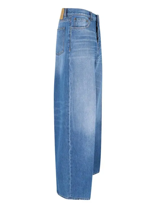 HAIKURE Bethany Wide Leg Jeans - Blue