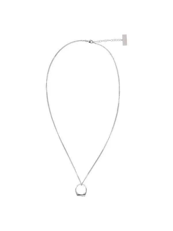 MAISON MARGIELA Pendant Ring Necklace - Silver