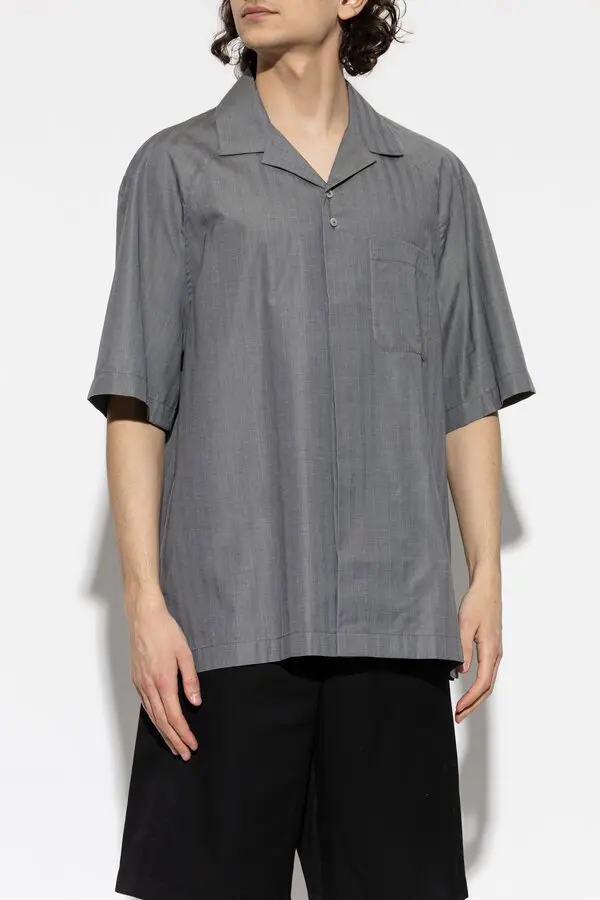Jacquemus Shirt With A Herringbone Pattern - Grey