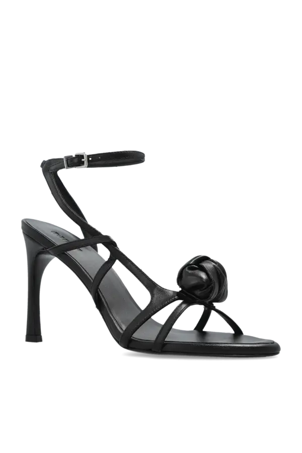 ROTATE BY BIRGER CHRISTENSEN Heeled Knot Sandals - Black