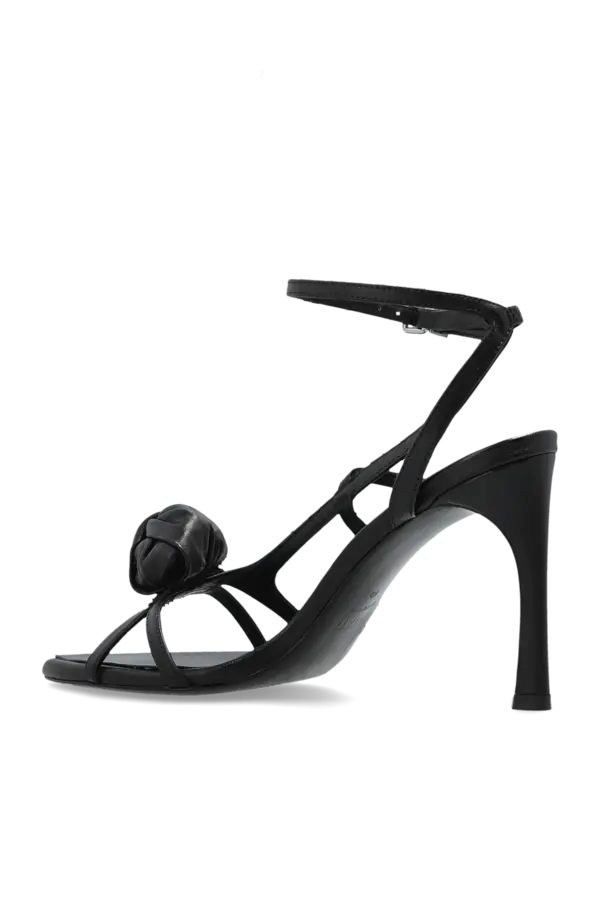 ROTATE BY BIRGER CHRISTENSEN Heeled Knot Sandals - Black