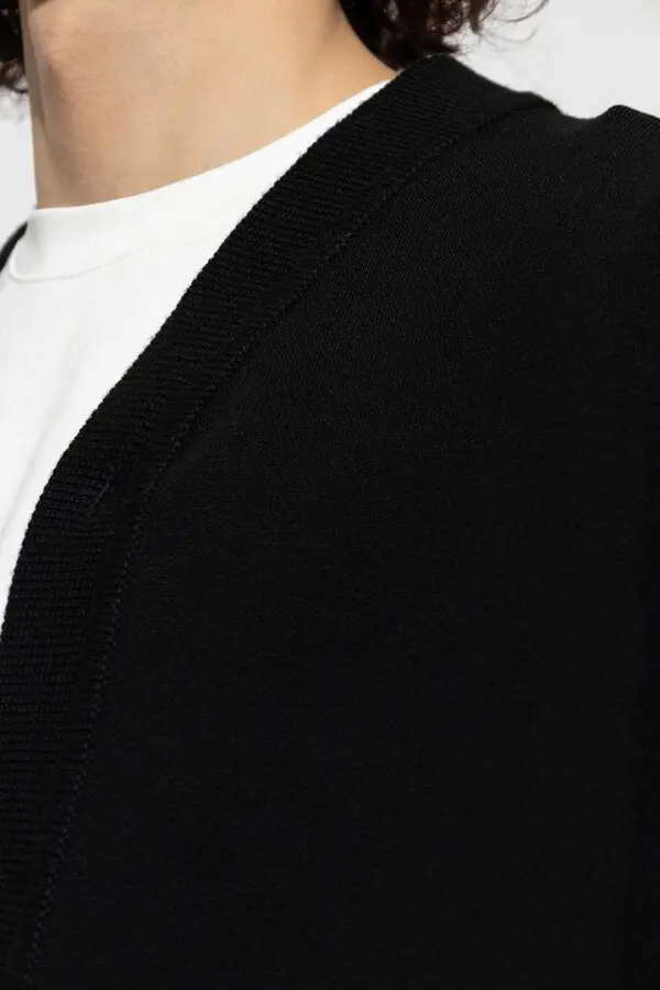 Jacquemus Wool Turtleneck Cardigan - Black