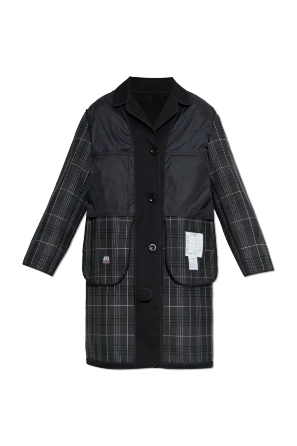 MAISON MARGIELA Reversible Coat Made Of Combined Materials - Black