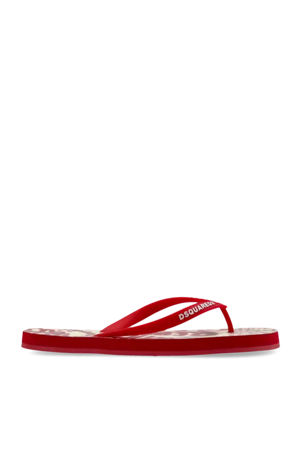 Dsquared2 Logo Slides - Red