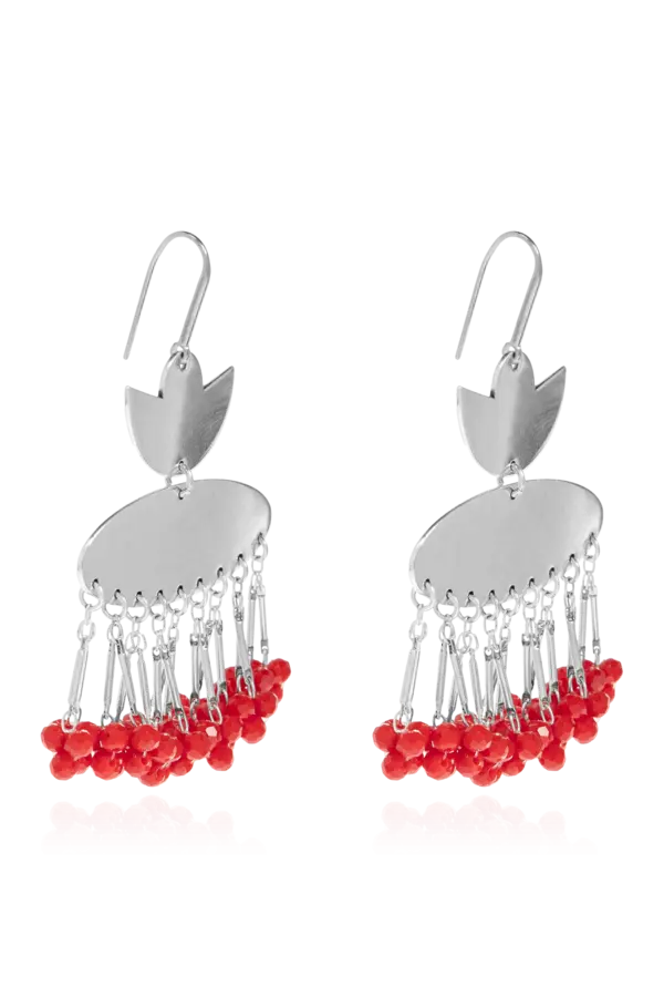 Isabel Marant Fringe" Earrings - Silver