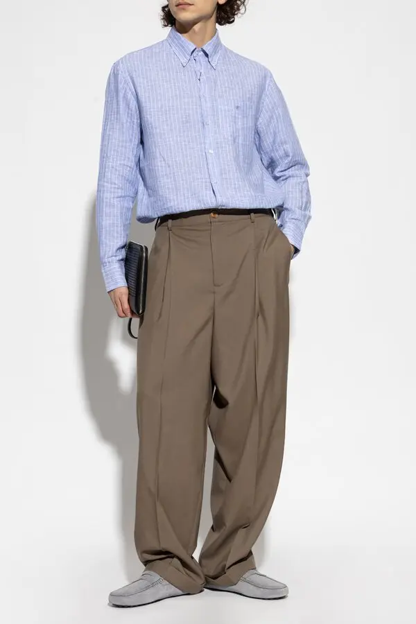 Etro Shirt With Pocket - Light Blue