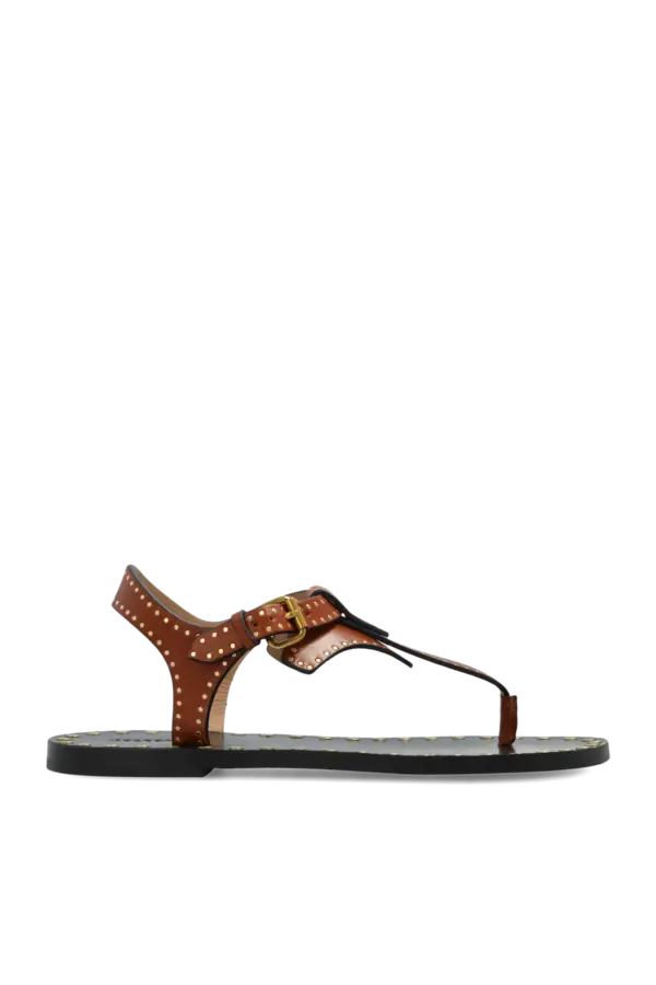 Isabel Marant Joonya Flat Sandals - Brown