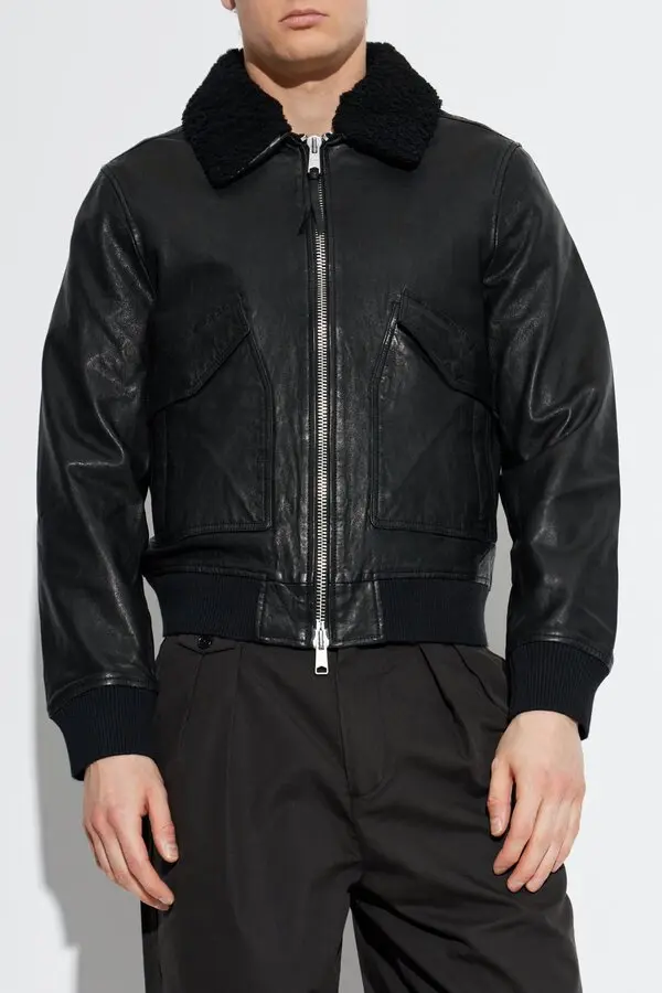 ALLSAINTS Vaucluse Aviator Leather Jacket